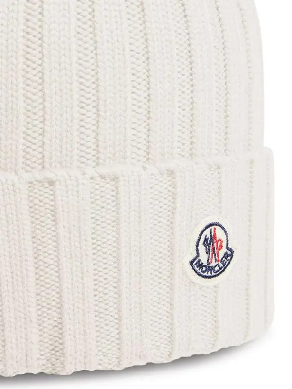 Moncler Logo-embroidered Wool Beanie