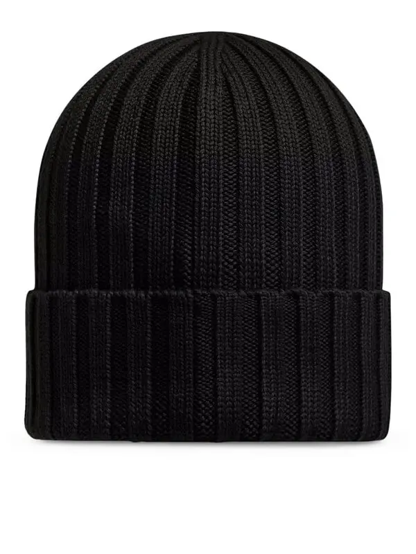 Moncler Logo-embroidered Wool Beanie