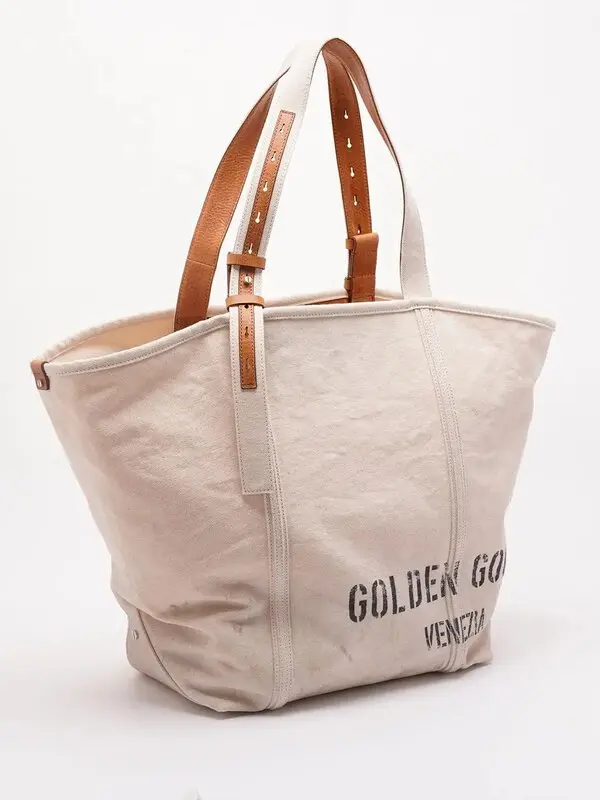 GOLDEN GOOSE 24.7 Ew Canvas Shopping Bag - Multicolor