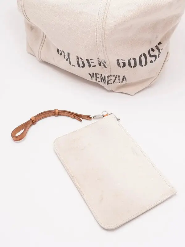 GOLDEN GOOSE 24.7 Ew Canvas Shopping Bag - Multicolor