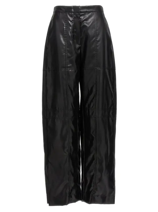 JIL SANDER Coated Pants - Black