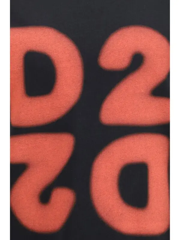 Dsquared2 Cotton Printed T-shirt - Black
