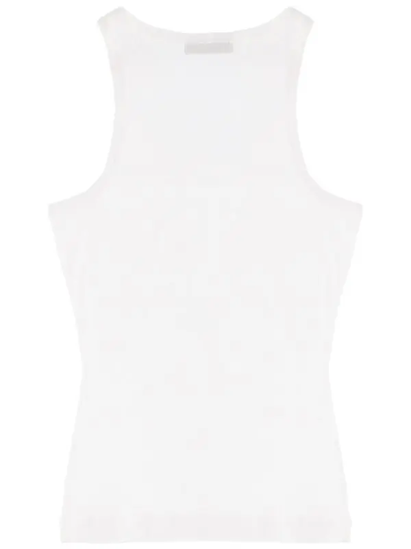 GANNI Tops With Logo - White