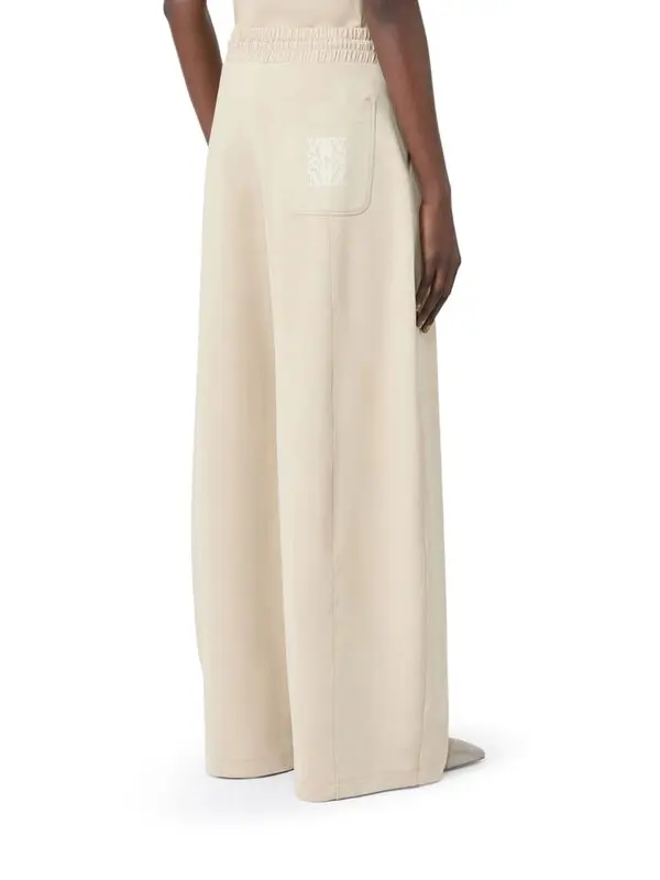 Max Mara Barrel Leg Pants In Technical Cotton Jersey
