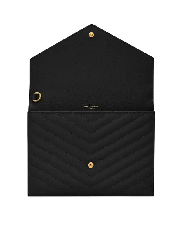 Saint Laurent Cassandre Quilted Flap Pouch - Multicolor