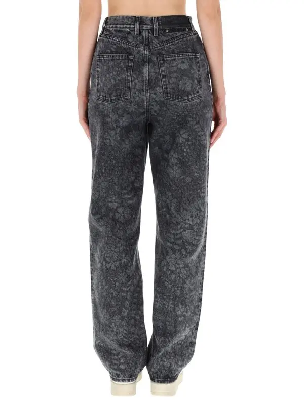 GOLDEN GOOSE Jeans With Floral Pattern