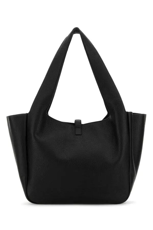 Saint Laurent Leather Le 5 À 7 Bea Shopping Bag - Black