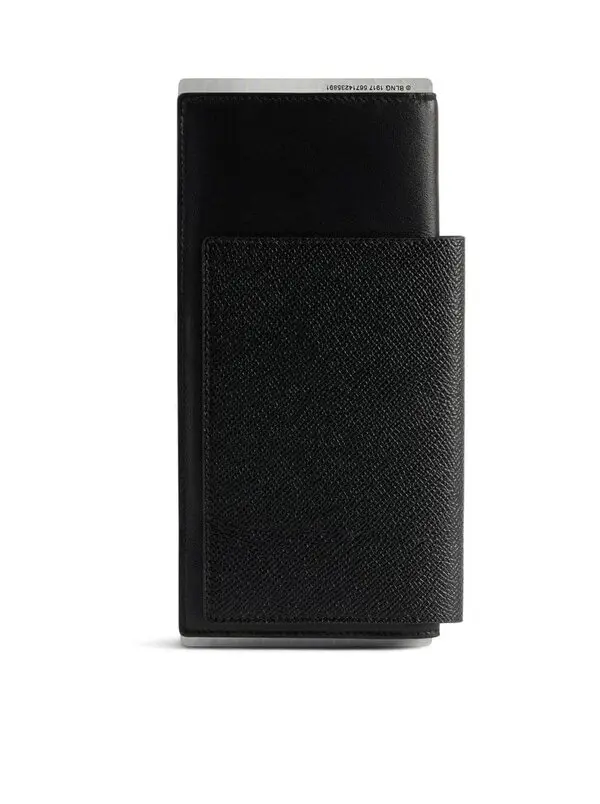 Balenciaga 1-card Long Passport Wallet - Black
