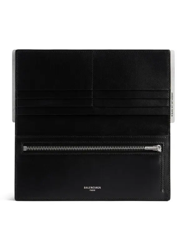 Balenciaga 1-card Long Passport Wallet - Black