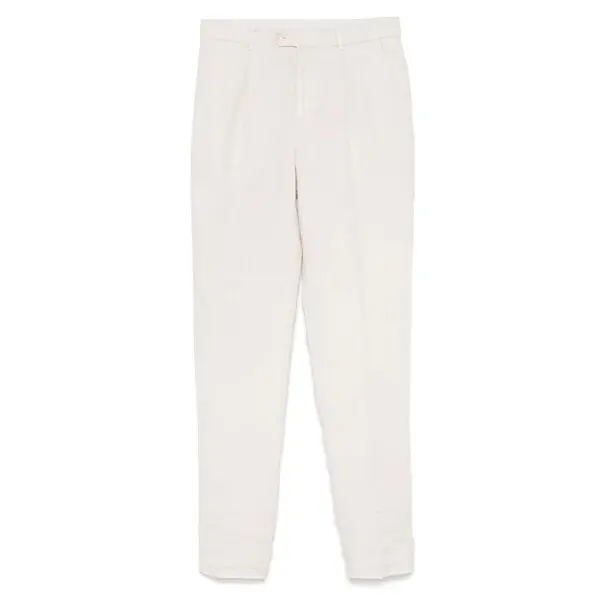 Brunello Cucinelli Neutrals Trousers Tapered Trousers - Cream