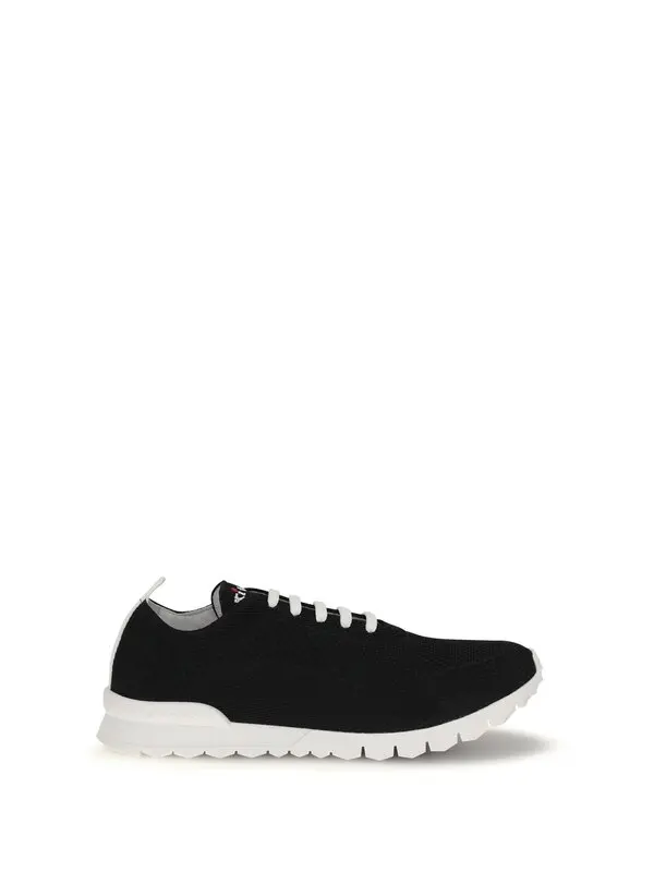 Kiton Fabric Sneakers - Black