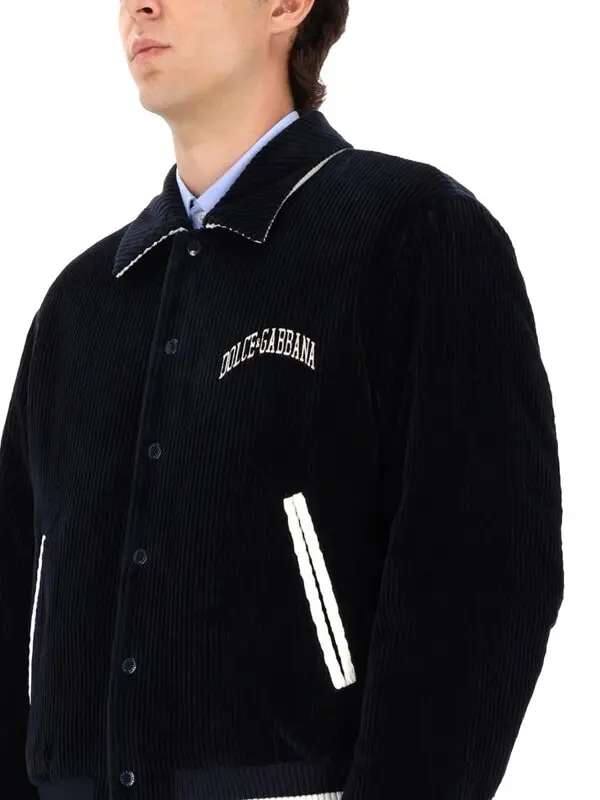 Dolce & Gabbana Corduroy Bomber Jacket