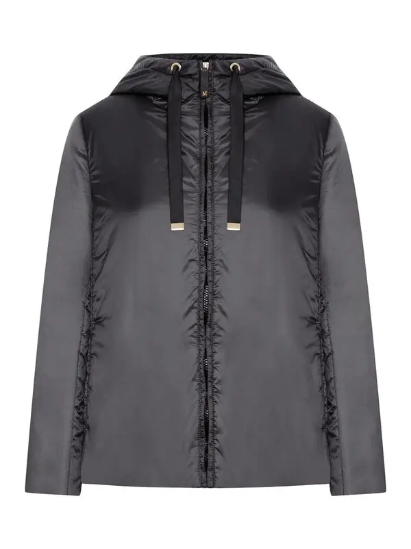 Max Mara Padded Jacket With Hood In Waterproof Canvas