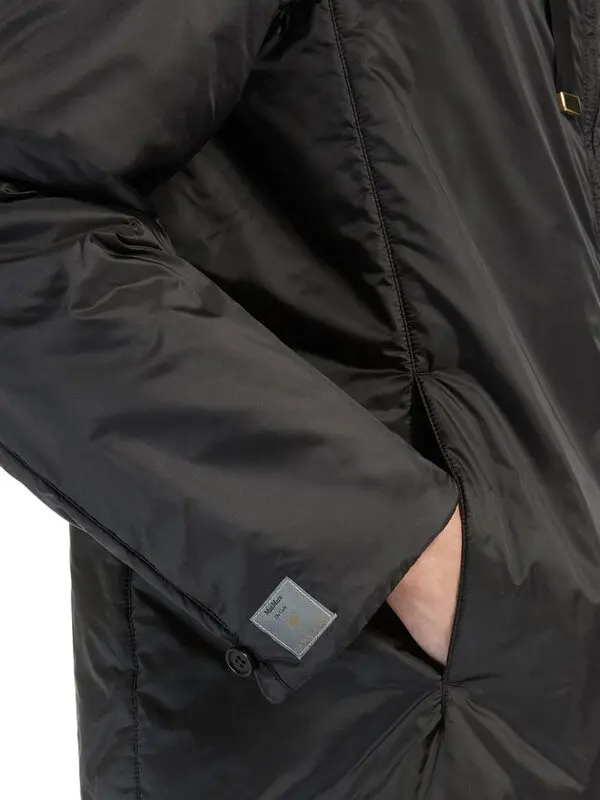 Max Mara Padded Jacket With Hood In Waterproof Canvas