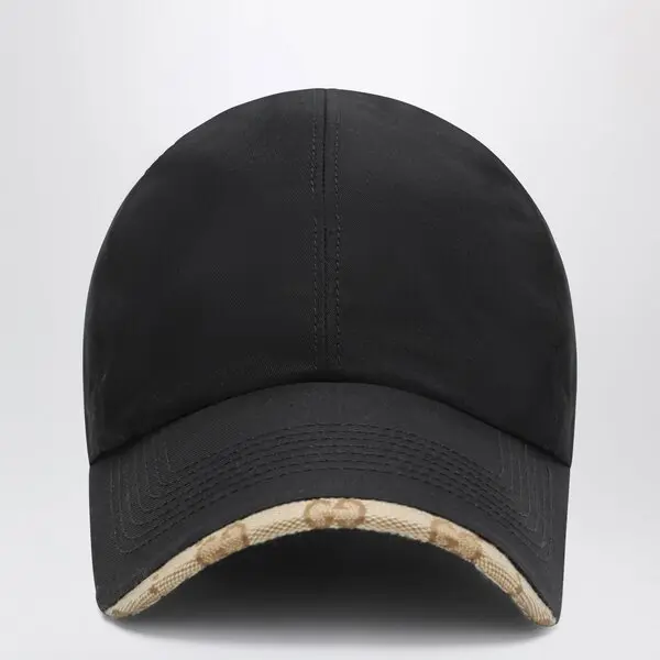 Gucci Cotton Baseball Cap With Gg Trim