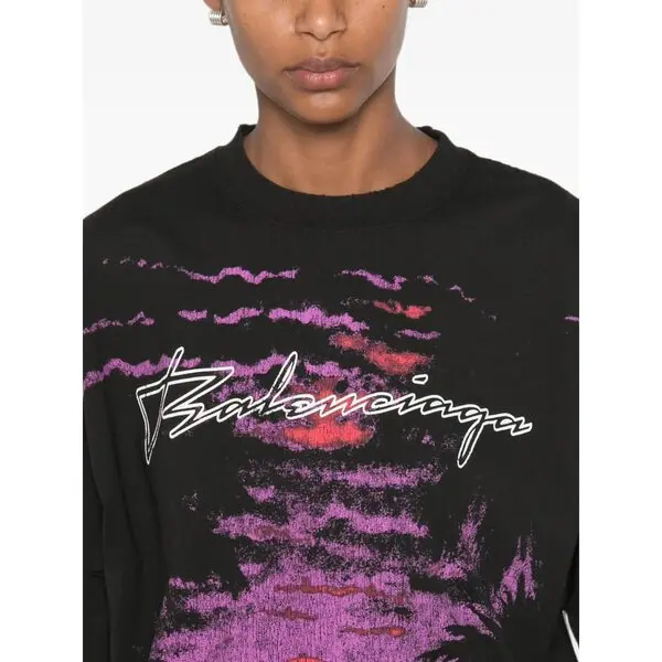 Balenciaga Graphic T-shirt - Black