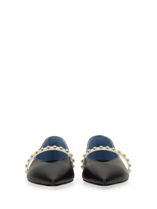 Alexander McQueen Leather Ballerina - Black