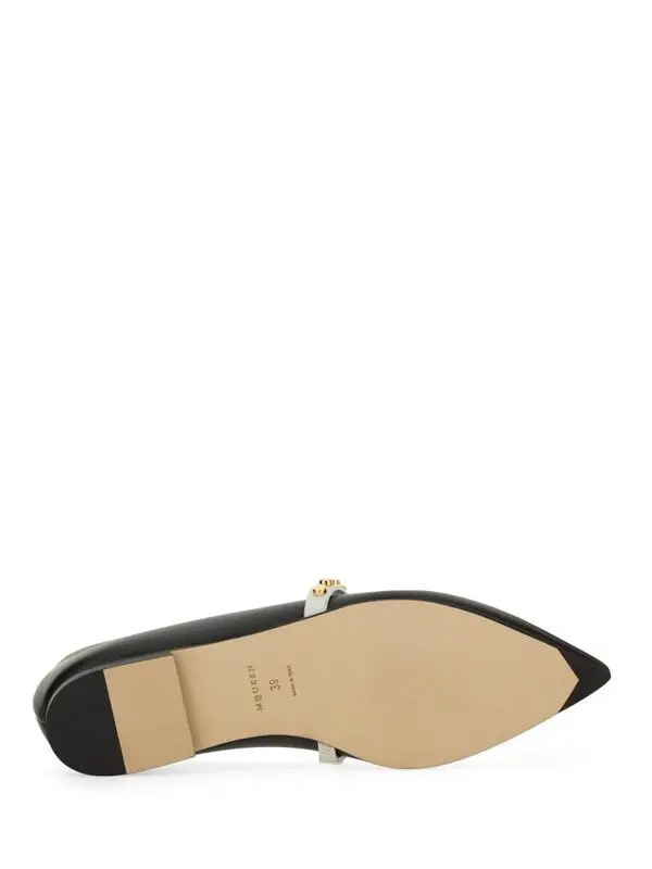 Alexander McQueen Leather Ballerina - Black