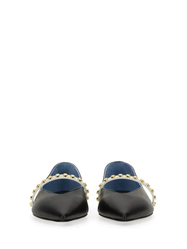 Alexander McQueen Leather Ballerina - Black