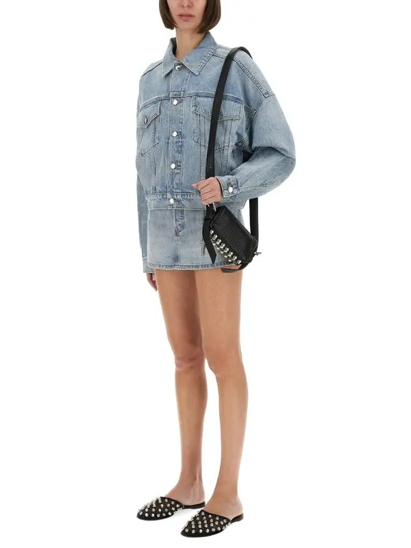 Alexander Wang Denim Clip-on Trucker Jacket