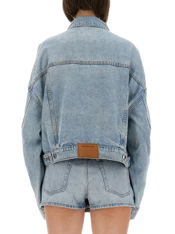 Alexander Wang Denim Clip-on Trucker Jacket