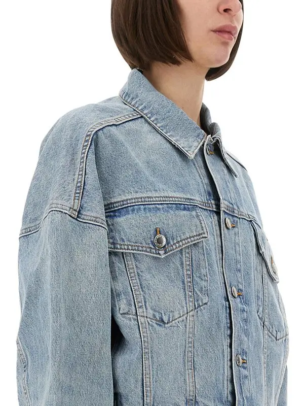 Alexander Wang Denim Clip-on Trucker Jacket