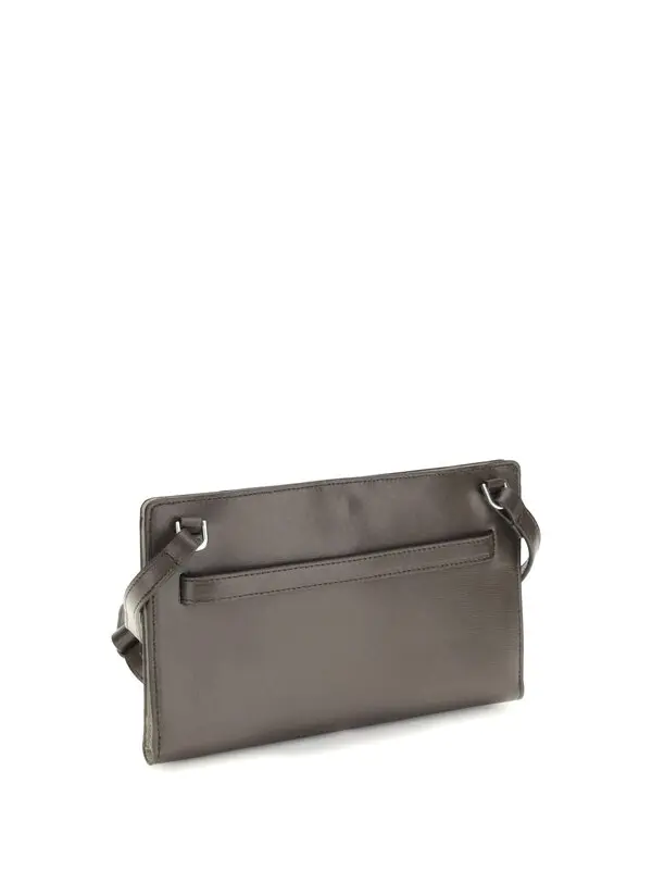 TOTEME Belted Leather Cross Body Bag - Green