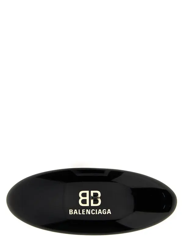 Balenciaga Logo Hair Clip - Black
