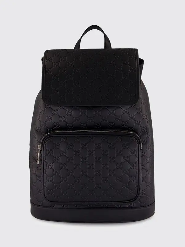 Gucci Gg Calfskin Backpack - Black