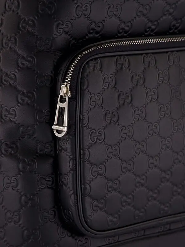 Gucci Gg Embossed Calfskin Backpack