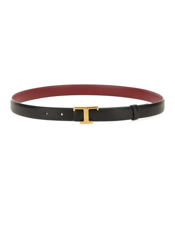 TOD'S Reversible T Timeless Belt - Black