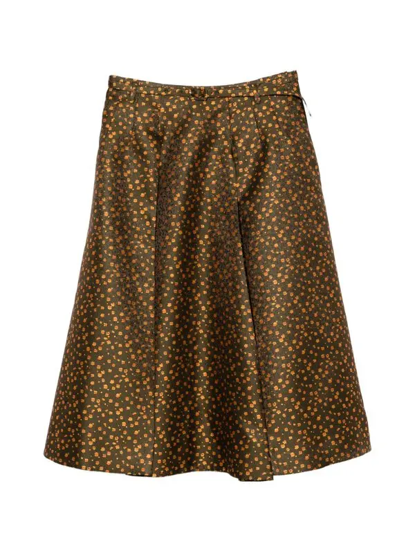 Prada Duchesse Midi Skirt