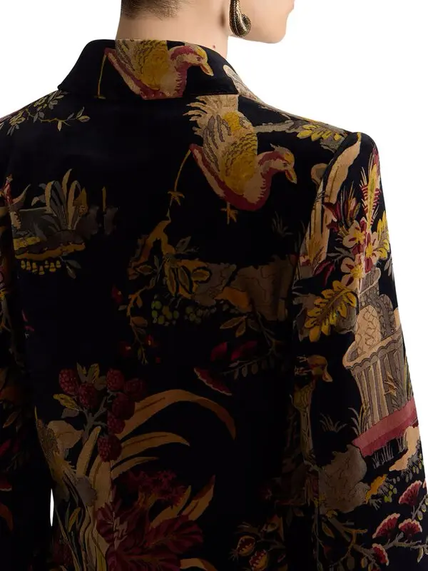 Etro Double-breasted Cotton Velvet Jacket
