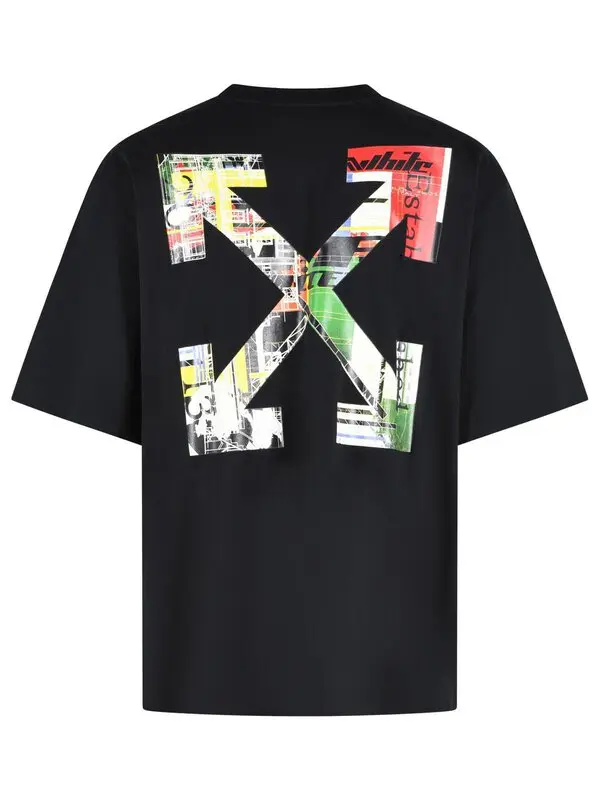 Off-White Industrial Arrow' Cotton T-shirt - Black
