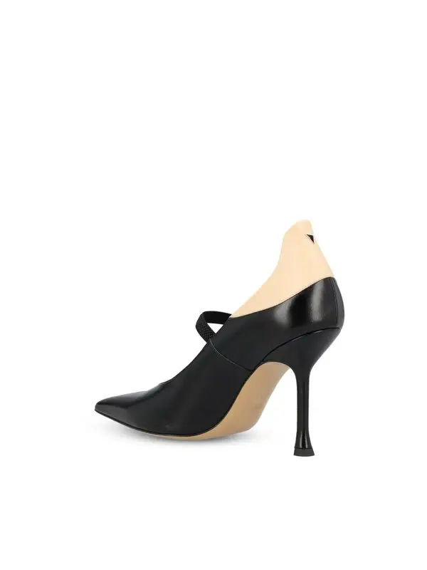 Fendi Nude Leather Pumps