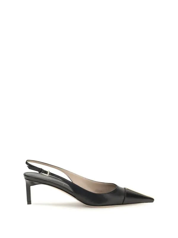 TOM FORD Leather Slingback Pumps - Black