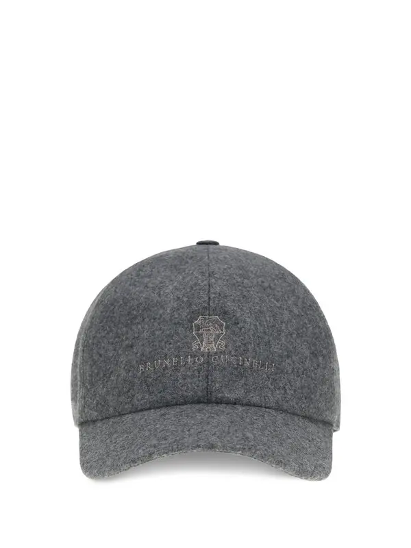 Brunello Cucinelli Logo Baseball Hat - Gray
