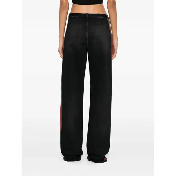 Gucci Denim Wide-leg Jeans - Black