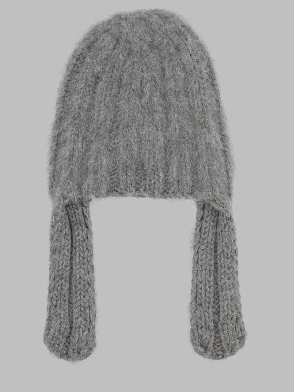MAISON MARGIELA Ribbed Beanie - Gray