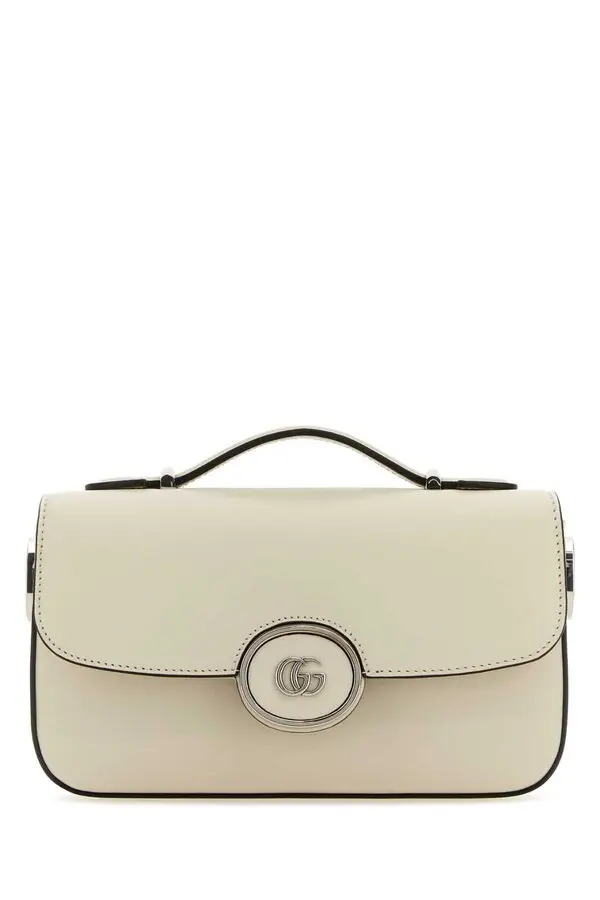 Gucci Leather Mini Petite Gg Handbag - White
