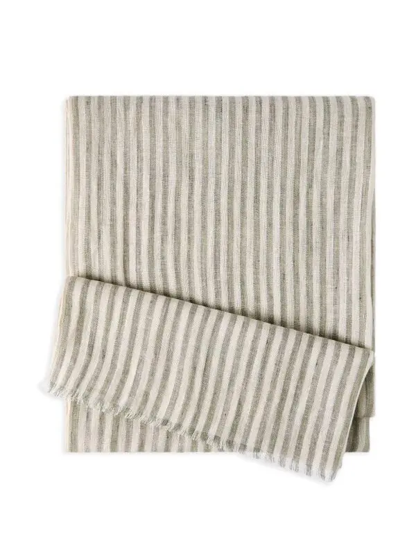 Brunello Cucinelli Striped Linen Scarf - Multicolor