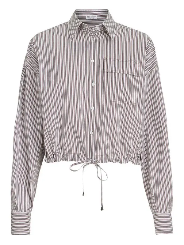 Brunello Cucinelli Striped Cotton Shirt - Multicolor