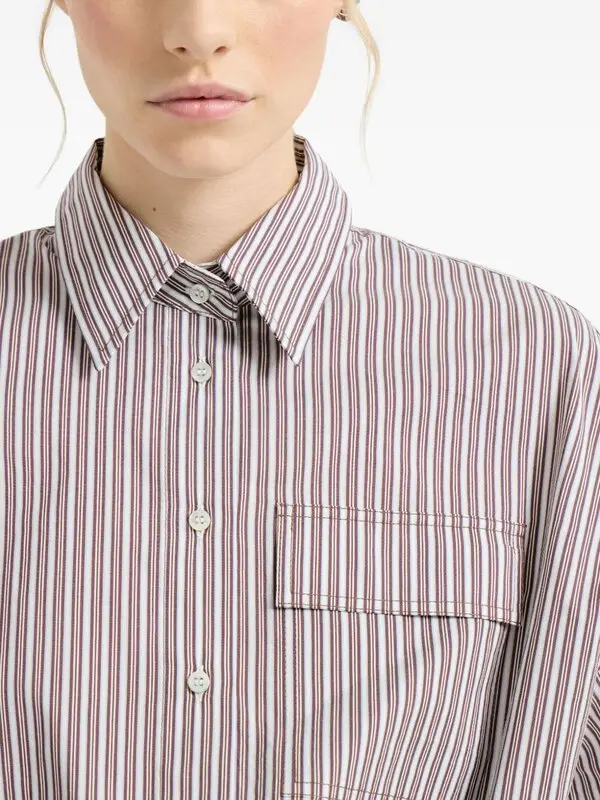 Brunello Cucinelli Striped Cotton Shirt