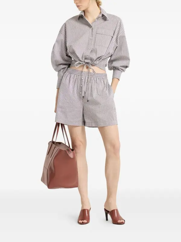 Brunello Cucinelli Striped Cotton Shirt