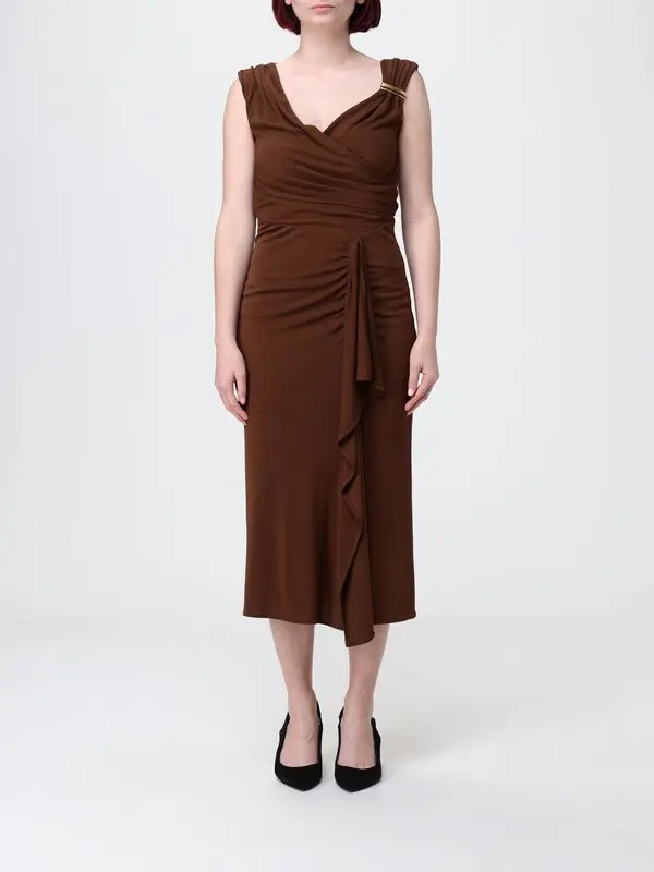 Max Mara Viscose Jersey Midi Dress - Brown