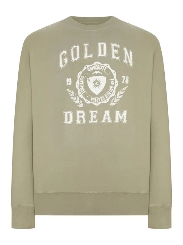 GOLDEN GOOSE Cotton Crewneck Sweatshirt - Multicolor