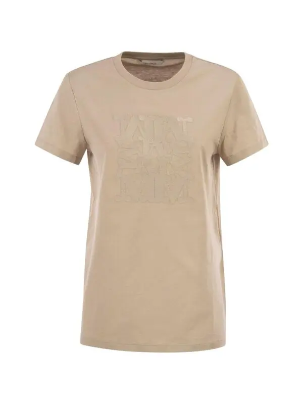 Max Mara Logo Cotton T-shirt - Multicolor