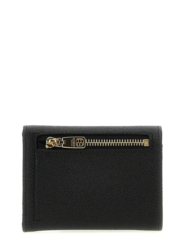 Dolce & Gabbana French Flap Wallet - Black