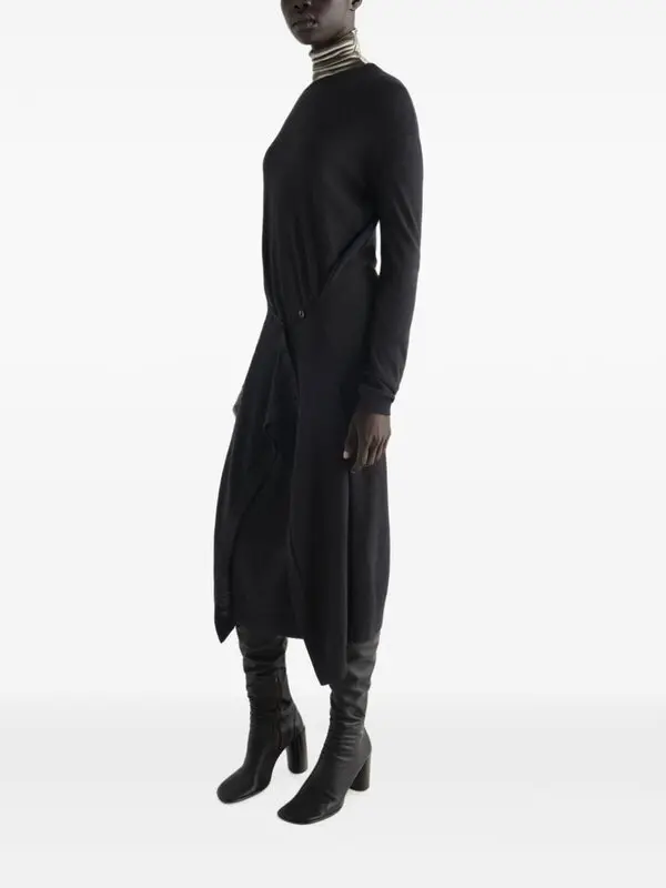 LEMAIRE Wool Blend Long Dress - Multicolor