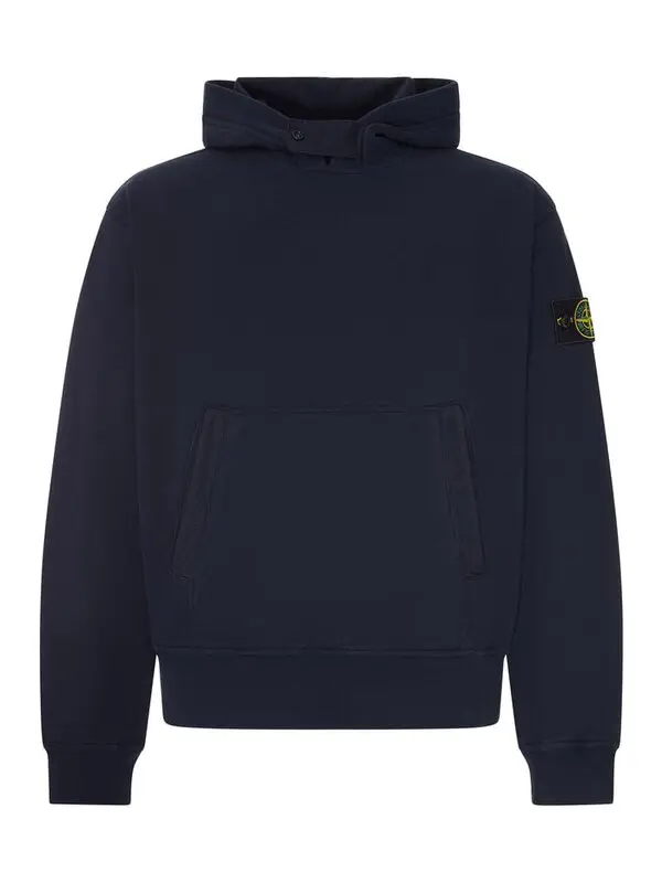 Stone Island Cotton Hoodie - Blue